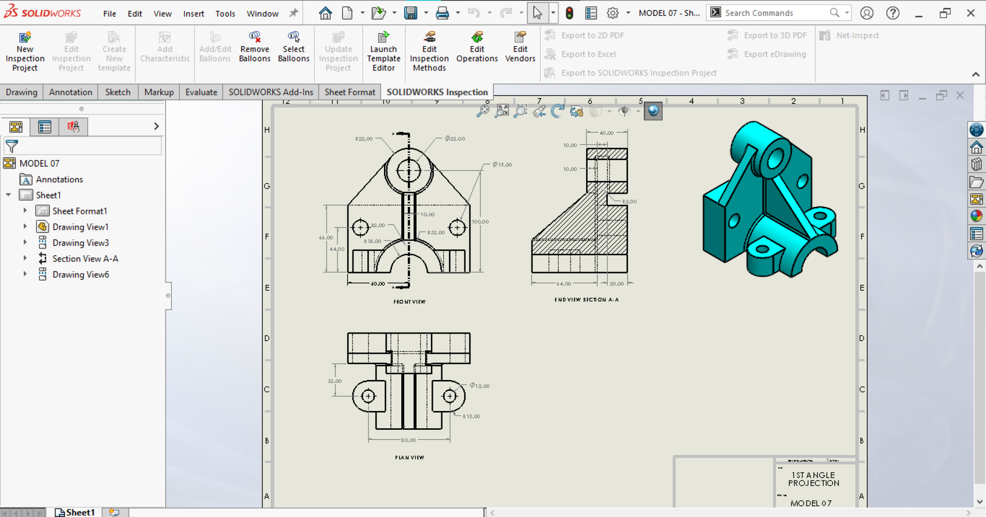 Draftsman Mechanical Engineering | AutoCAD and SolidWorks