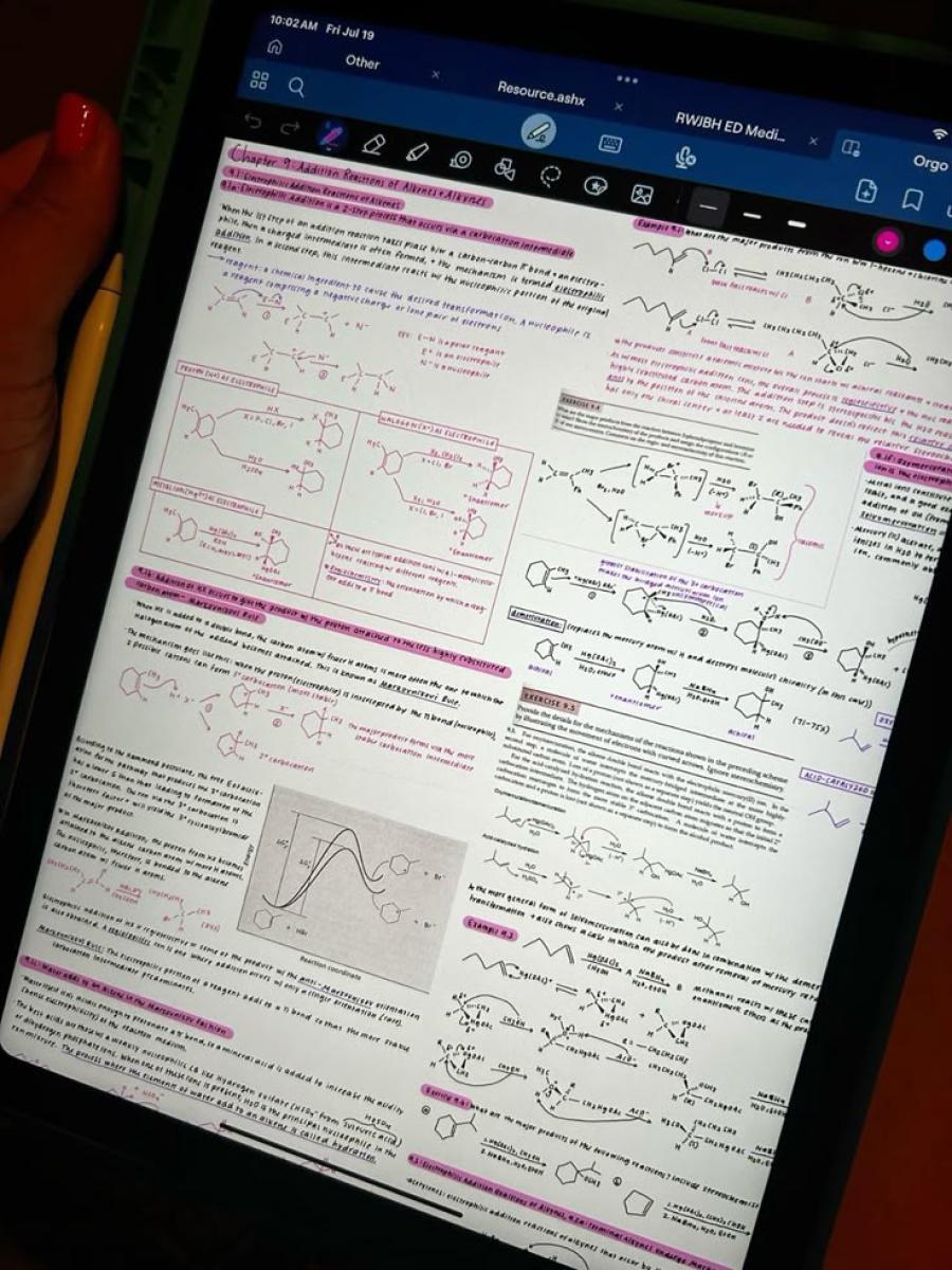 Note writing or typing